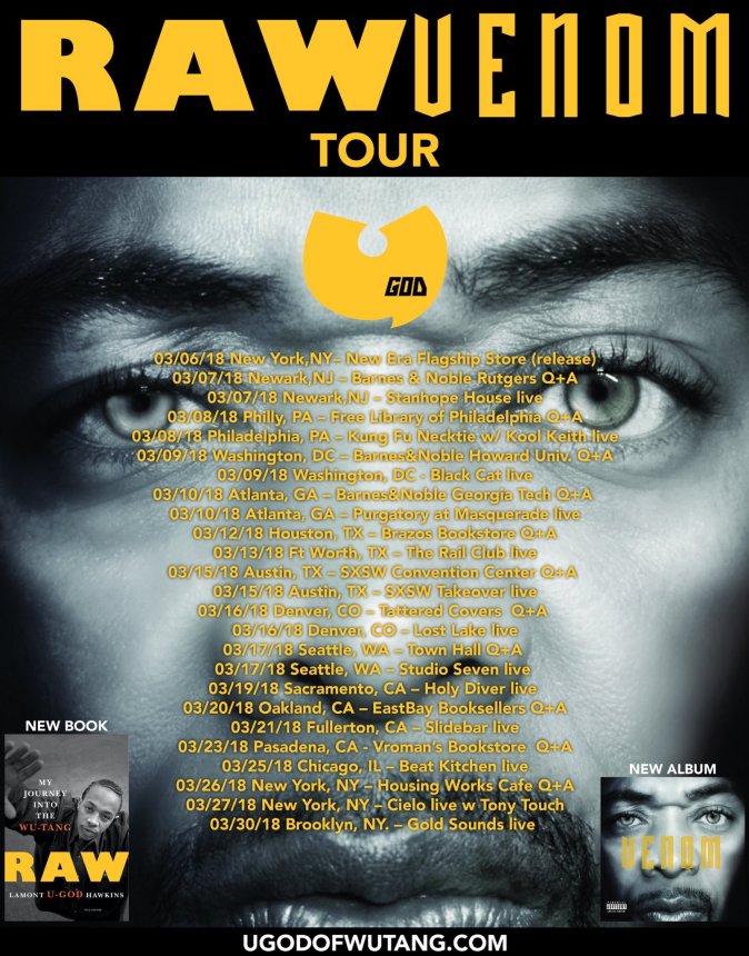 Un premier livre du rappeur U-God (Wu-Tang Clan) – KAPOIS LAMORT